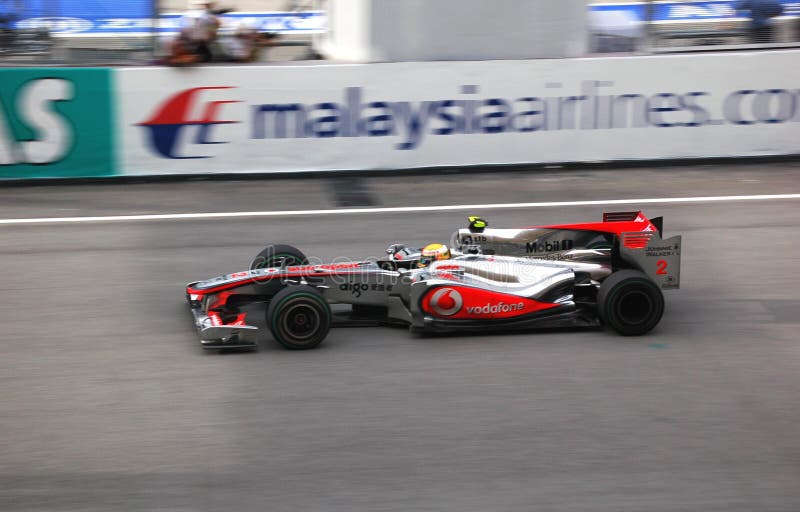 Formule 1 Sepang 2010 redactionele stock foto. Image of einde - 13734083