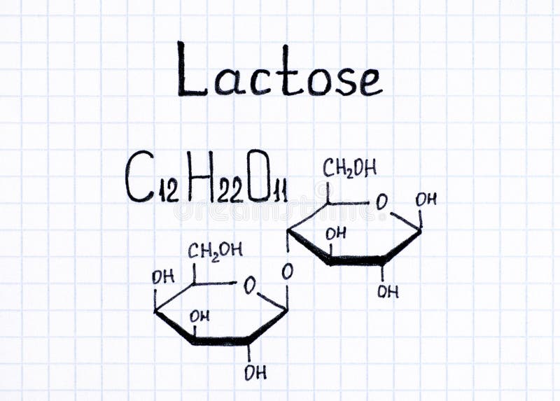 Formule Chimique De Lactose Photo stock - Image du étudier, éducation ...