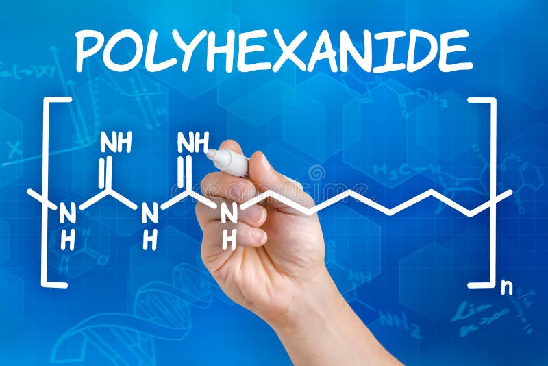 Formule Chimique De Polyhexanide Illustration Stock - Illustration du ...