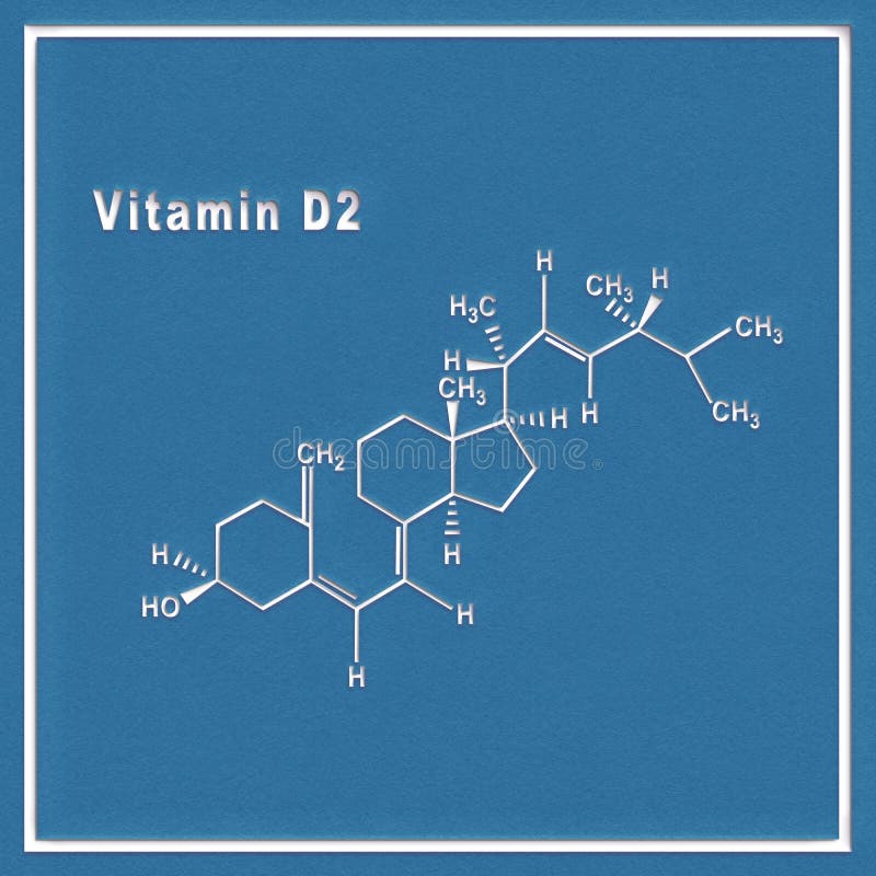 Formule Chimique Structurelle Vitamine D2 Image stock - Image du ...