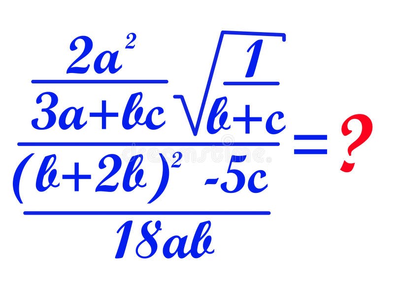 Ensemble De Formule De Maths Illustration de Vecteur - Illustration du ...