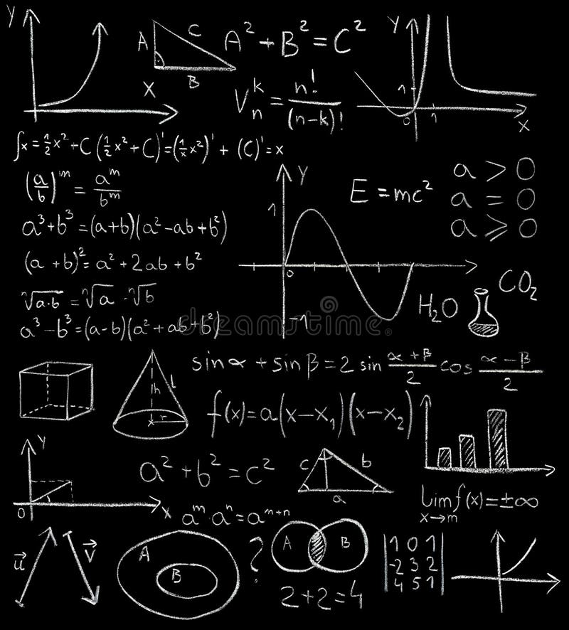 Formule matematiche illustrazione di stock. Illustrazione di difficile ...