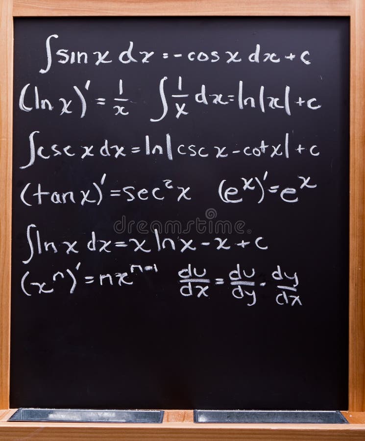 Formule matematiche immagine stock. Immagine di ingegneria - 21269633