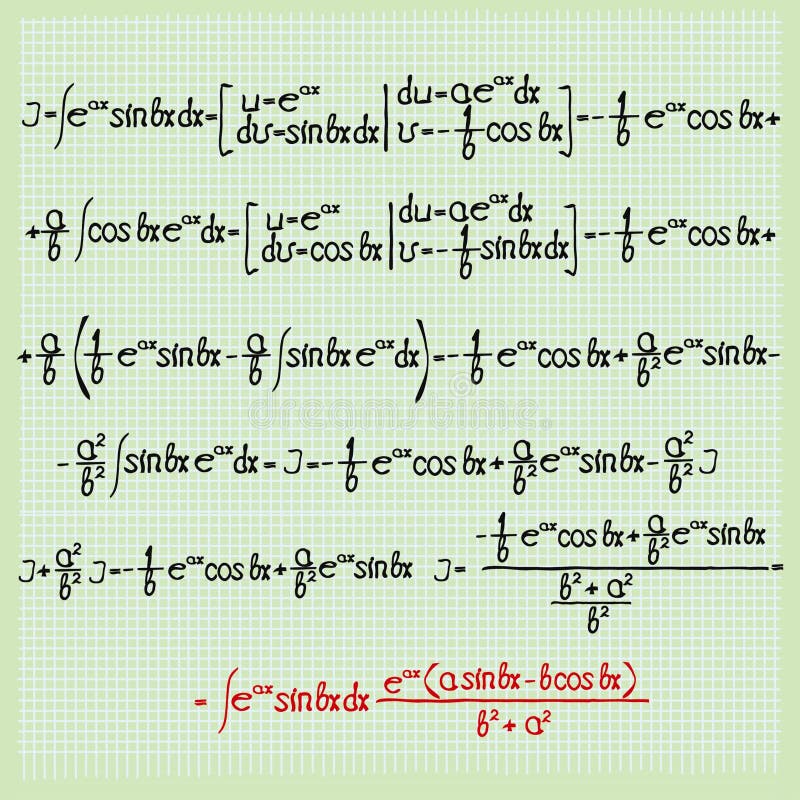 Formule matematiche illustrazione vettoriale. Illustrazione di caos ...