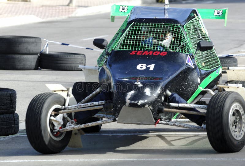 Professional Go Kart Racing Editorial Stock Photo - Image of clothes ...