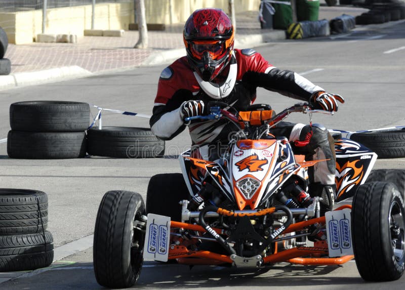 Professional Go Kart Racing Editorial Stock Photo - Image of clothes ...