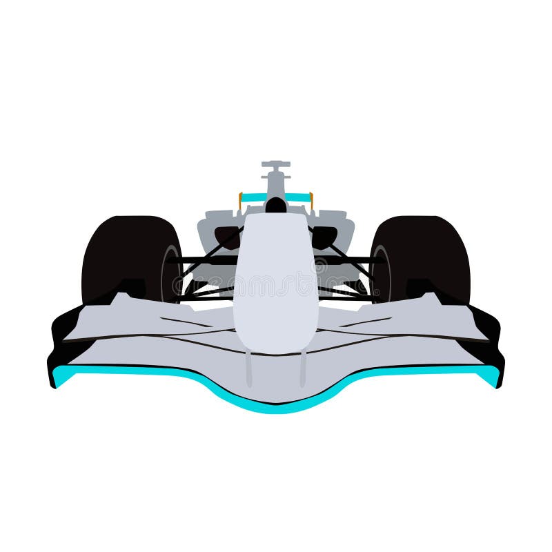 Formule 1 De Vector Van De Raceauto Vector Illustratie - Illustratie ...