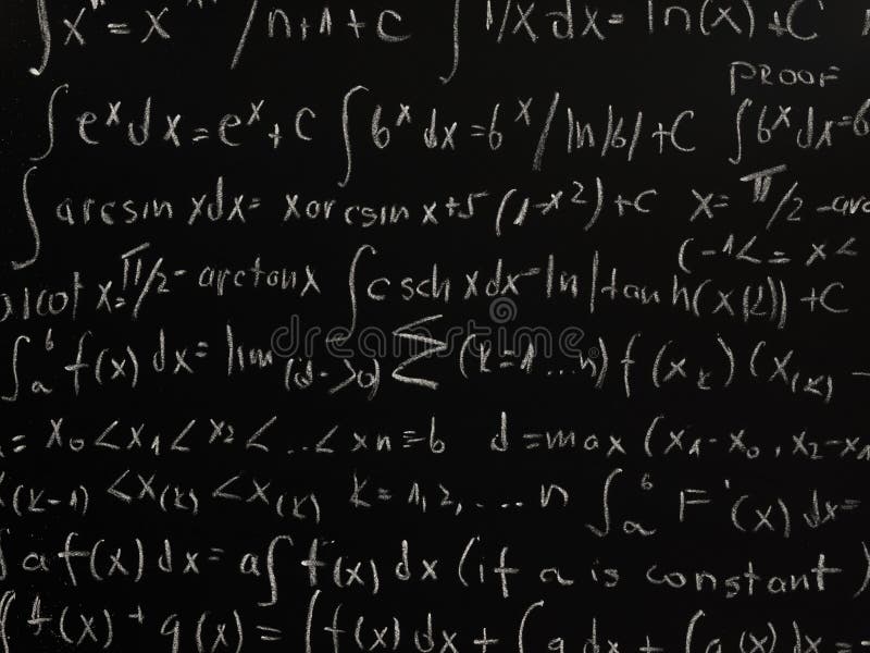 Formules de maths photo stock. Image du étude, écriture - 20711178