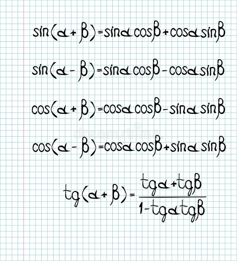 Formules mathématiques illustration de vecteur. Illustration du alpha ...