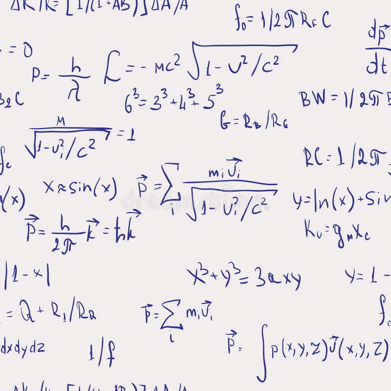 Wiskundige Grafieken & Vergelijking Stock Illustratie - Illustration of ...