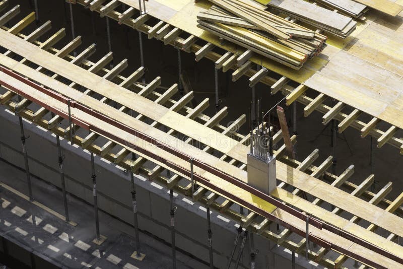 Formwork_beams stock image. Image of reinforcement, timber - 122502151