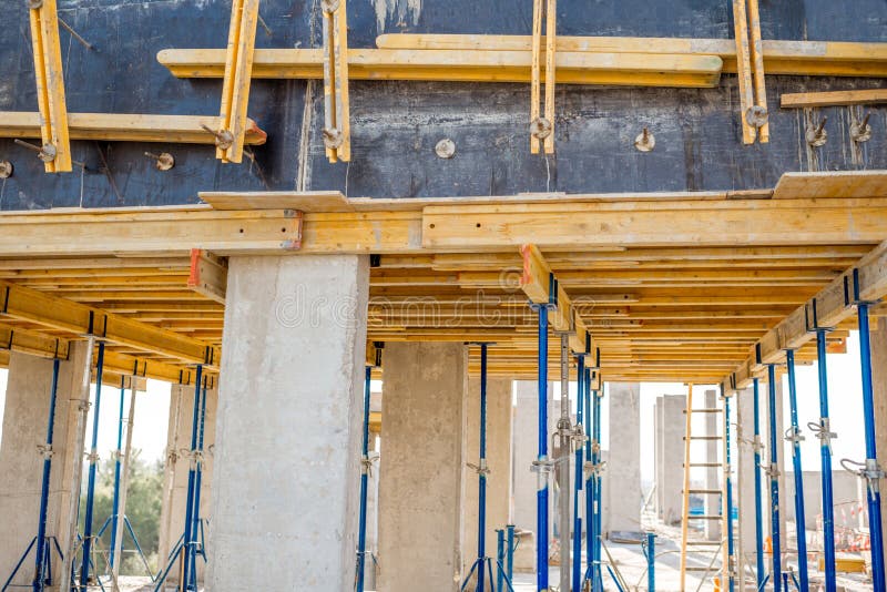 Formwork for Concrete on the Structure Stock Photo - Image of ...
