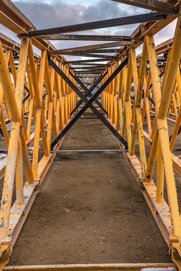 Formwork for the Construction of a Pillar of a Bridge Stock Photo ...