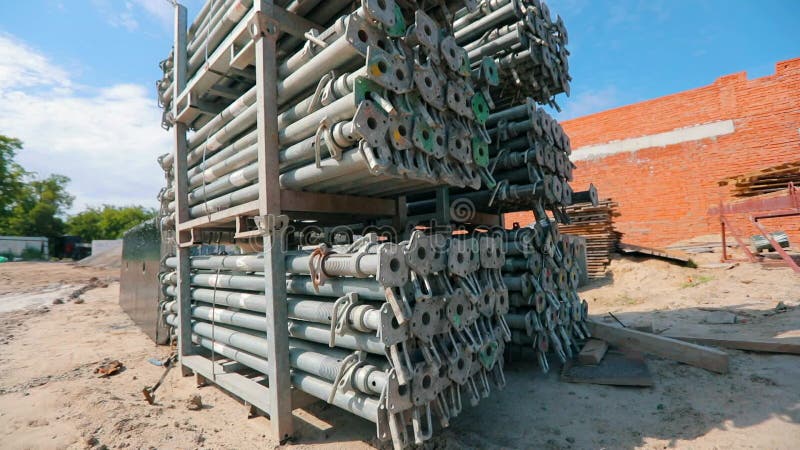 Formwork for Creating Reinforced Concrete Slabs. Construction Equipment ...