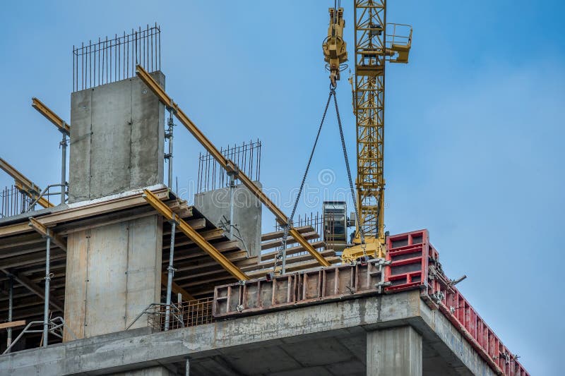 Formwork panels and clamps stock photo. Image of reinforcement - 269646454