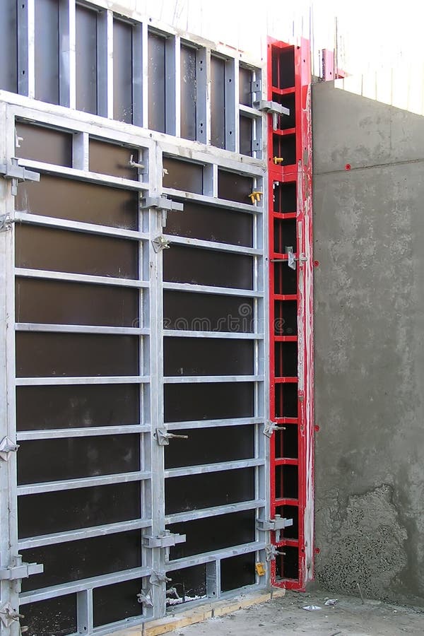Formwork panels stock photo. Image of reconstruction - 252155692