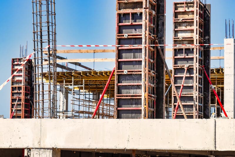 Formwork for Pouring the Second Floor of a Monolithic Building ...