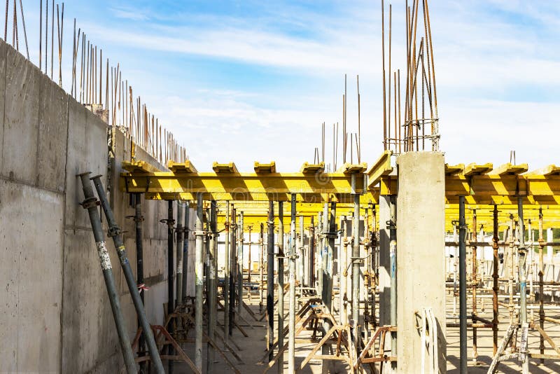 Formwork for Pouring the Second Floor of a Monolithic Building ...