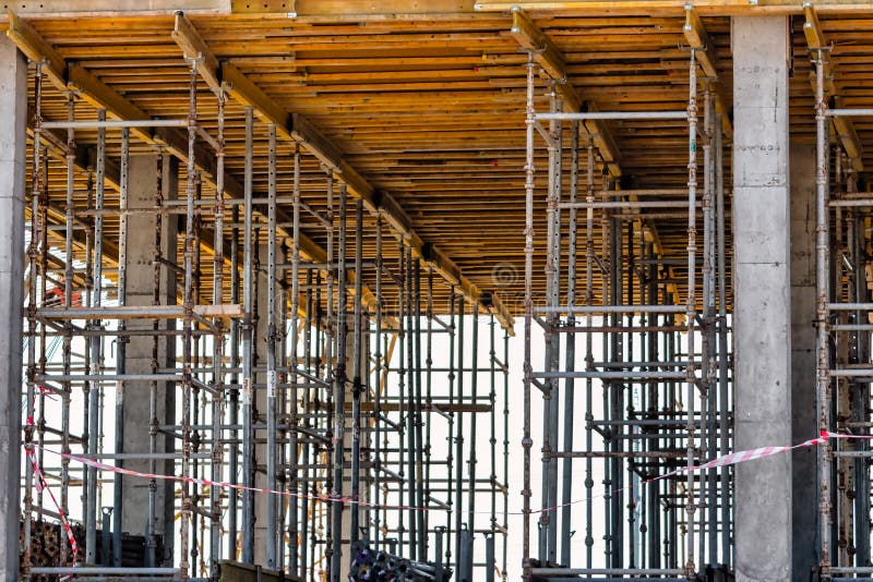 Formwork for Pouring the Second Floor of a Monolithic Building ...