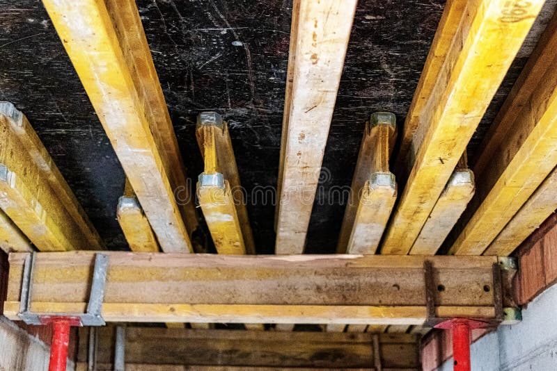 Formwork for Pouring the Second Floor of a Monolithic Building ...