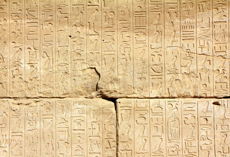 Forntida Egypten Bilder Och Hieroglyfer Redaktionell Foto - Bild av ...