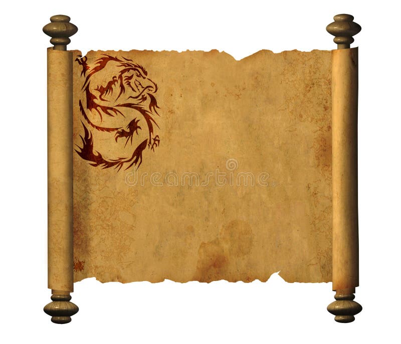 Ancient Parchment Manucript Historiskt Vågrätt Papper, Dokument Eller ...