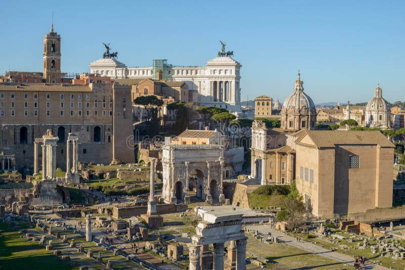 Foro Romano editorial image. Image of famous, archaeological - 53074110