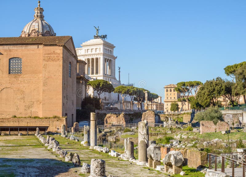 Foro Romano stock image. Image of historic, archaeological - 57064351