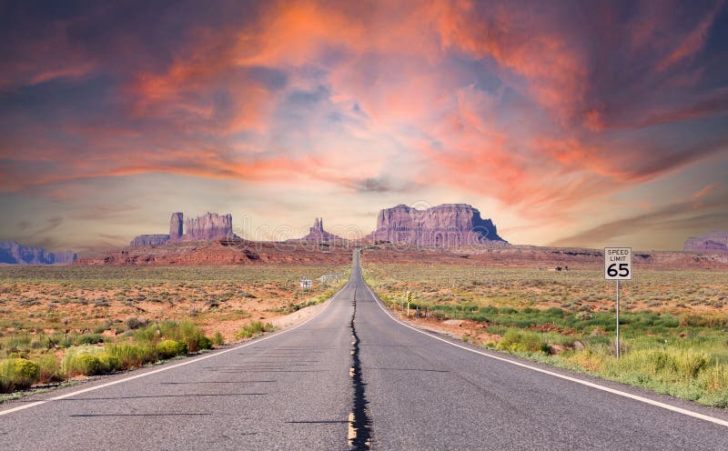 Forrest Gump Point, Monument Valley, Utah, USA Stock Photo - Image of ...