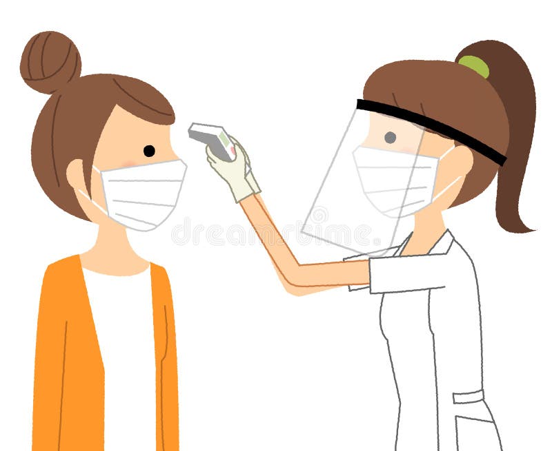 Taking Temperature Clip Art