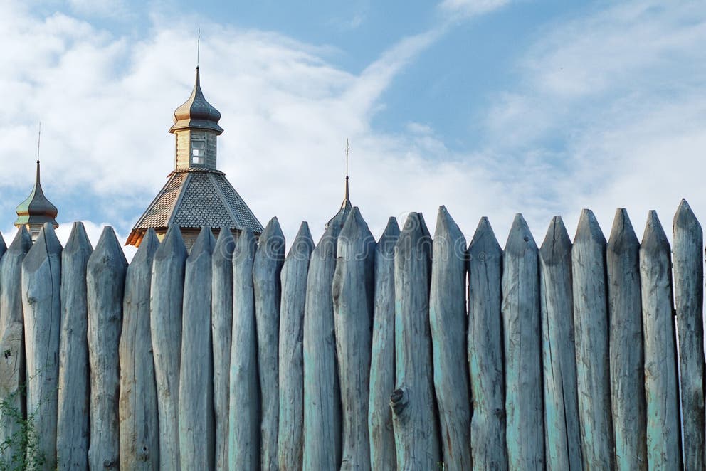 The Fort stock photo. Image of wood, poles, view, fort - 16429920