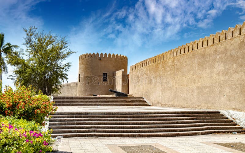 The Fort at Al-Hujrah in Sohar, Oman Stock Image - Image of touristic ...