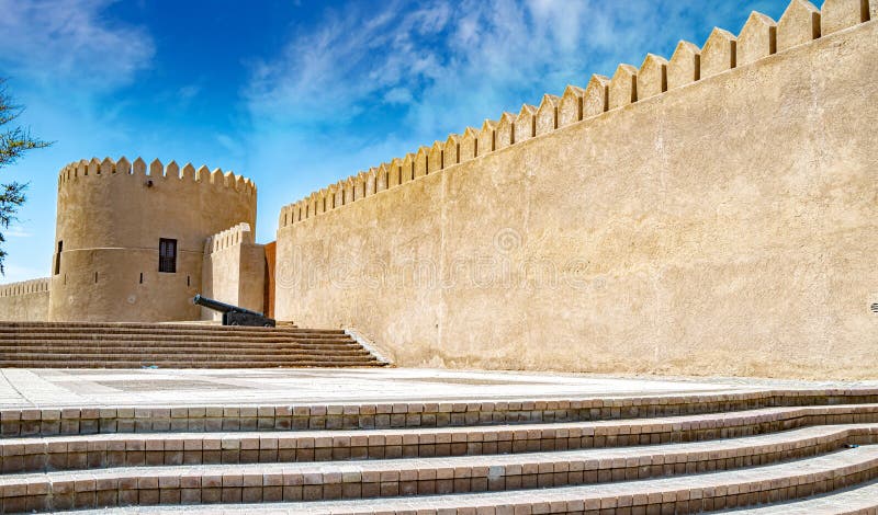 The Fort at Al-Hujrah in Sohar, Oman Stock Image - Image of peninsula ...
