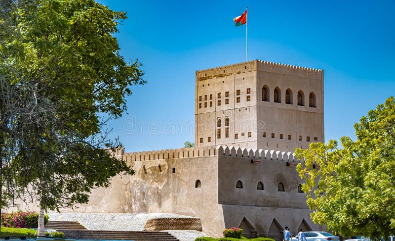 The Fort at Al-Hujrah in Sohar, Oman Stock Image - Image of alhujrah ...