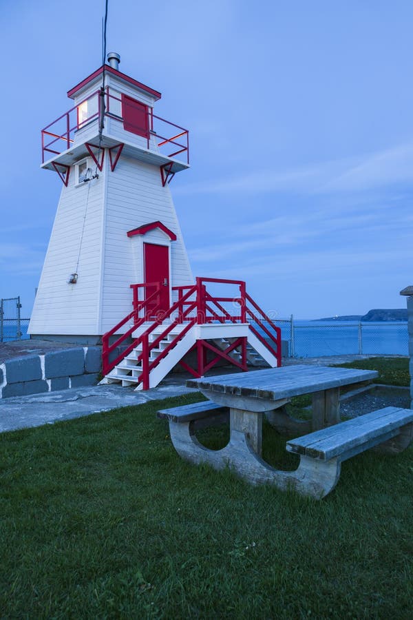 Fort Amherst Lighthouse in St. John`s Stock Photo - Image of spring ...
