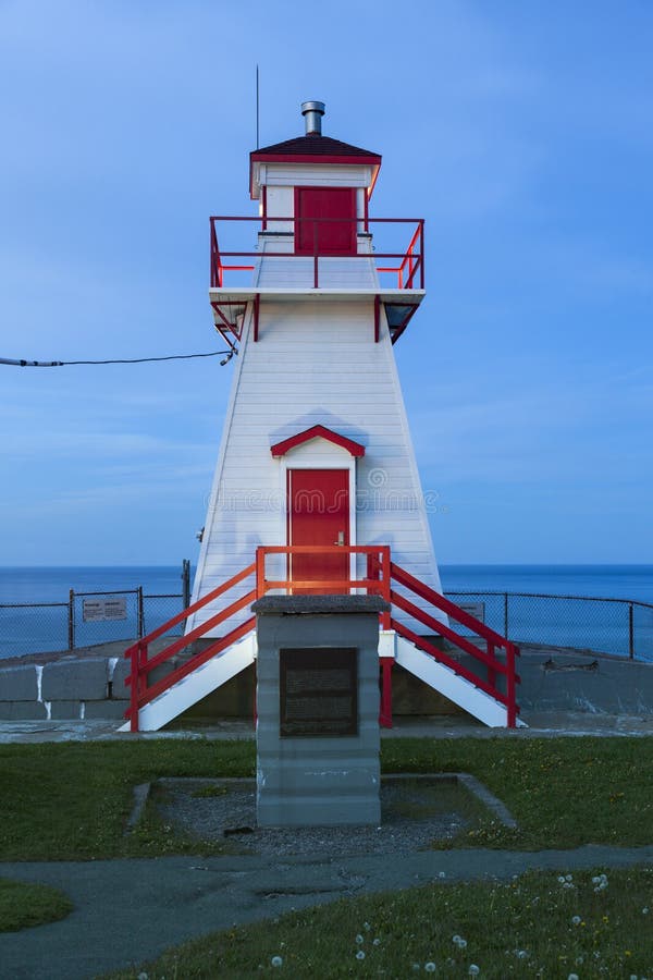 Fort Amherst Lighthouse in St. John`s Stock Image - Image of landmark ...