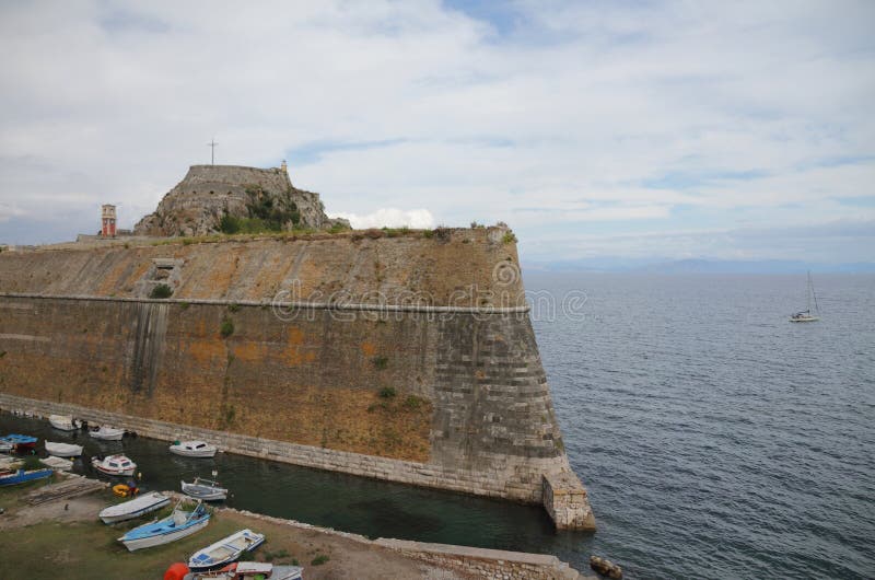 Fort of Ancient Fortress. Corfu, Greece Stock Photo - Image of ...