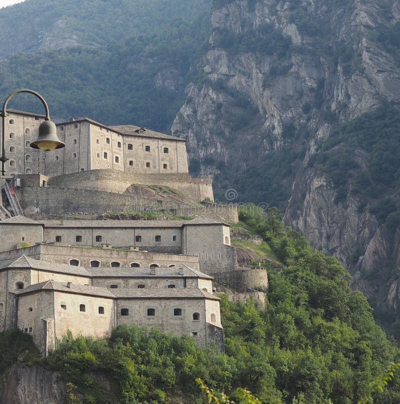 Fort in Bard stock photo. Image of italy, europe, complex - 100729390