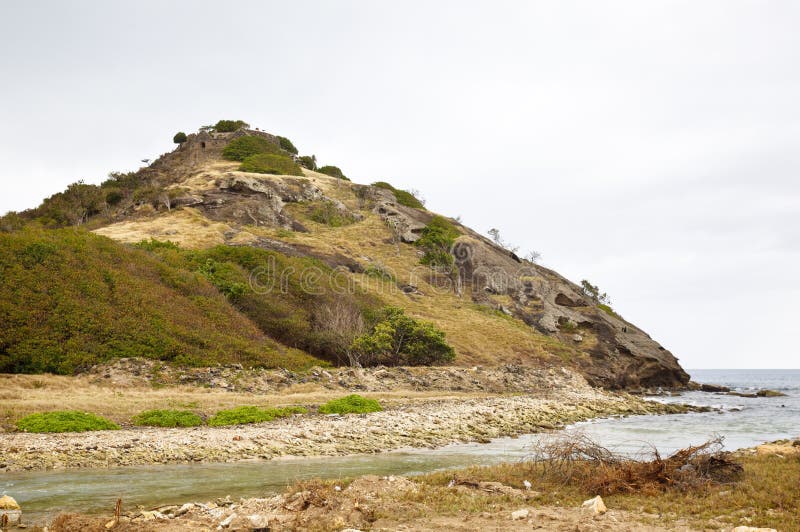 Fort Barrington, Antigua photo stock. Image du indies - 105137782