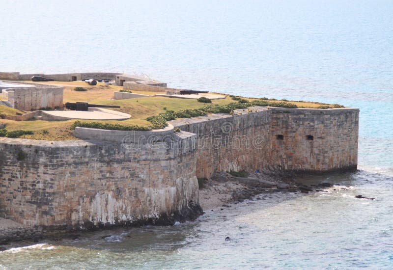 Fort in Bermuda stock photo. Image of land, bermuda, ocean - 20467212