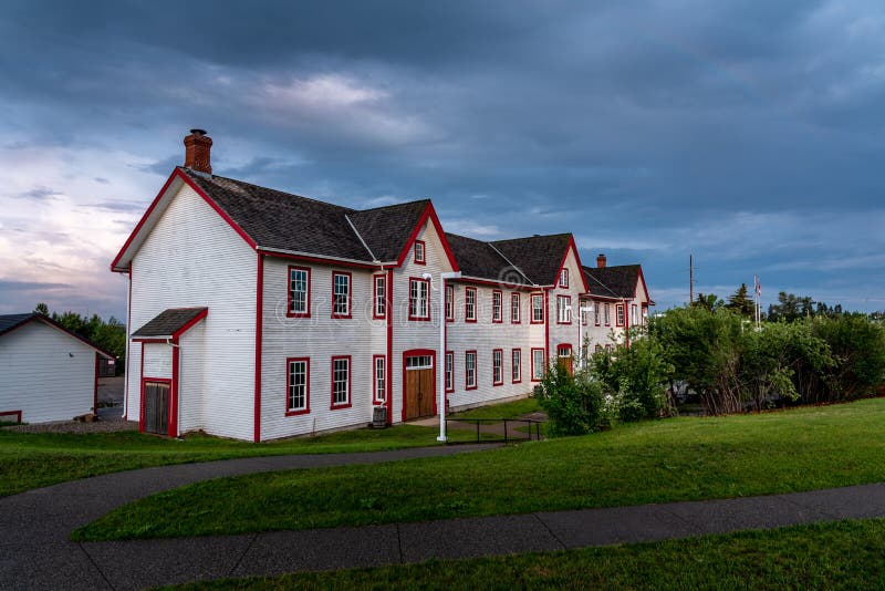 Fort Calgary Museum stock photo. Image of stockade, high - 126828944