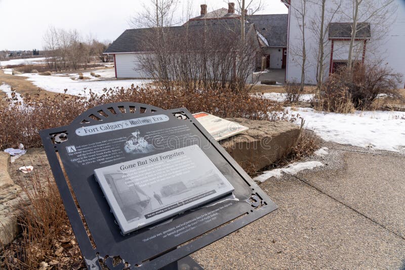 Fort Calgary National Historic Site of Canada. Editorial Stock Image ...