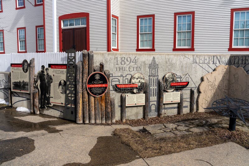 Fort Calgary National Historic Site of Canada. Editorial Stock Image ...