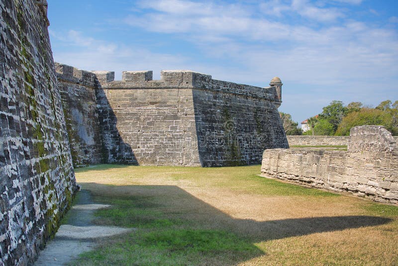 Fort Castillo, St. Augustine, Florida Stock Photo - Image of colonial ...