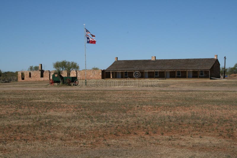 Fort Chadbourne photo stock. Image du historique, texas - 7113856