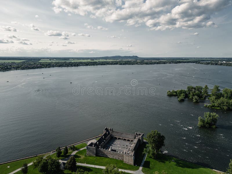 Fort Chambly view from air stock image. Image of summer - 292766179