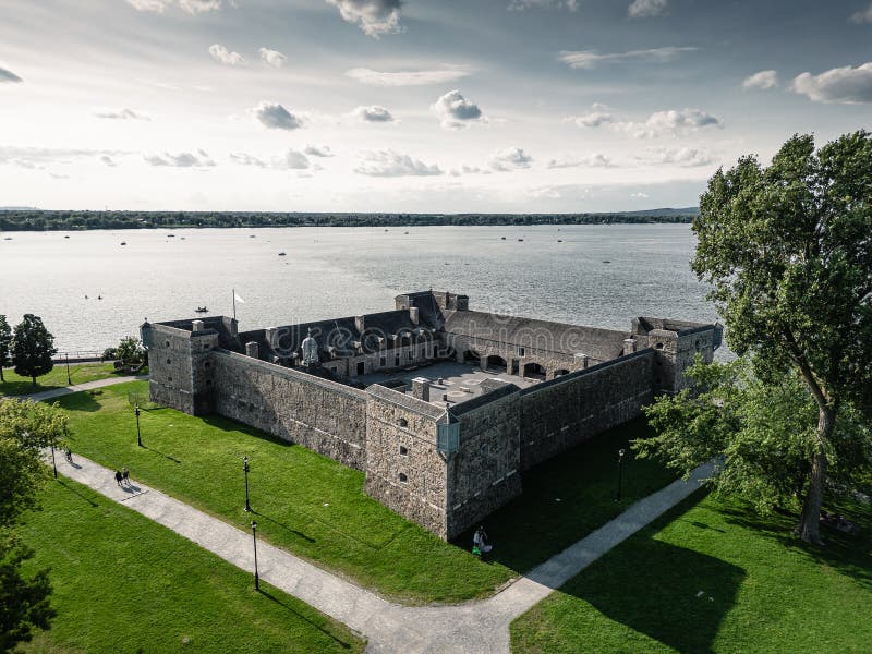 Fort Chambly view from air stock photo. Image of america - 292766212