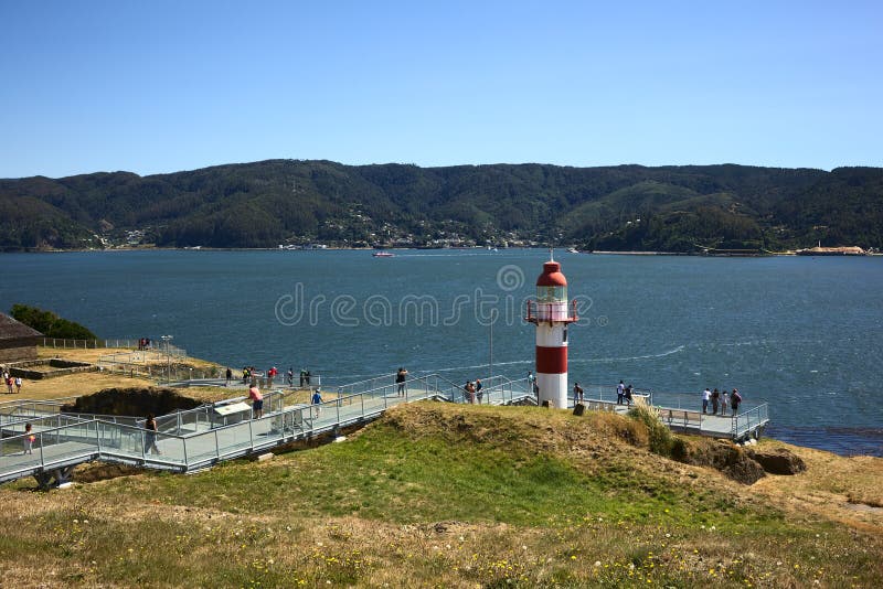 Fort de Niebla, Chili image stock éditorial. Image du remparts - 69277064