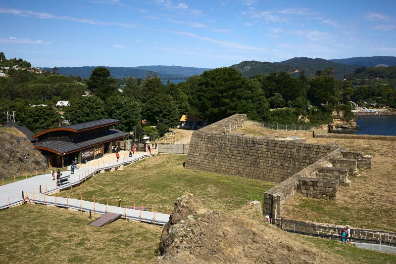 Fort de Niebla, Chili photographie éditorial. Image du monument - 69277257