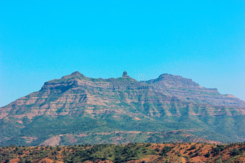 Fort De Machi Sanjivani Rajgad Image stock - Image du ouvert, nuages ...